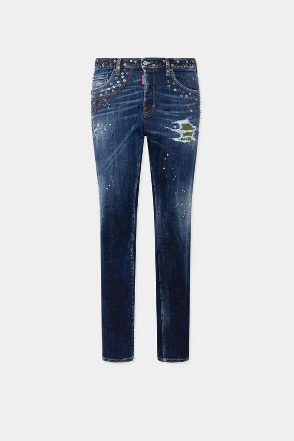 Dsquared2 Dark Wash 642 Jeans - Blue