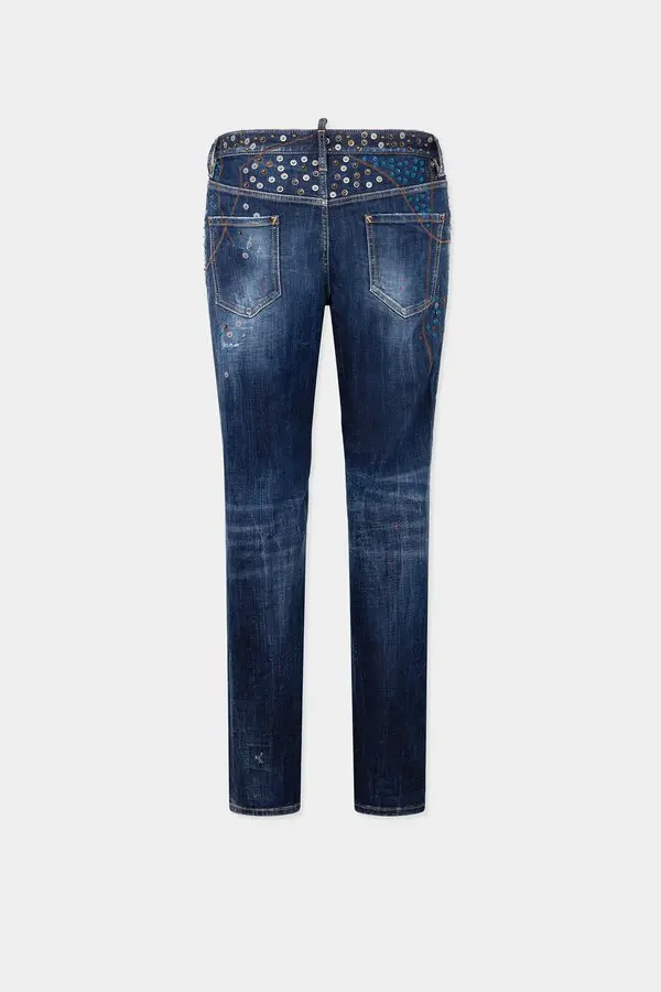 Dsquared2 Dark Wash 642 Jeans - Blue