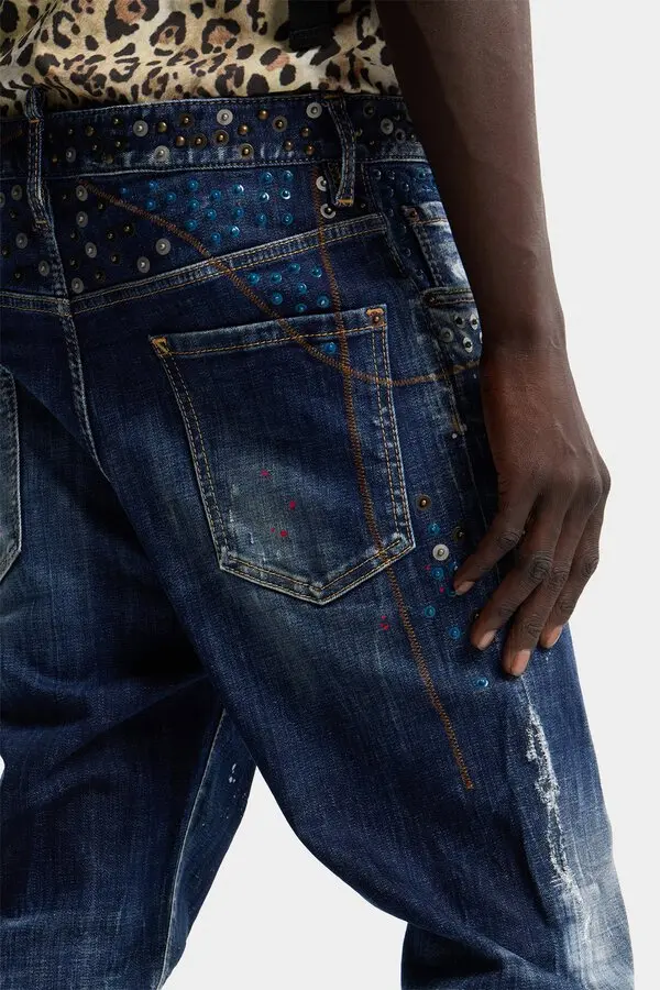 Dsquared2 Dark Wash 642 Jeans - Blue
