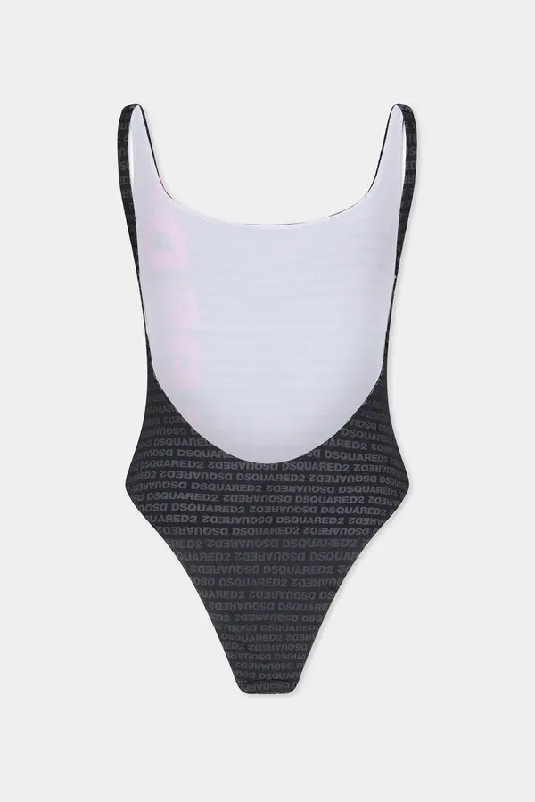 Dsquared2 All-over Logo One-piece Swimsuit