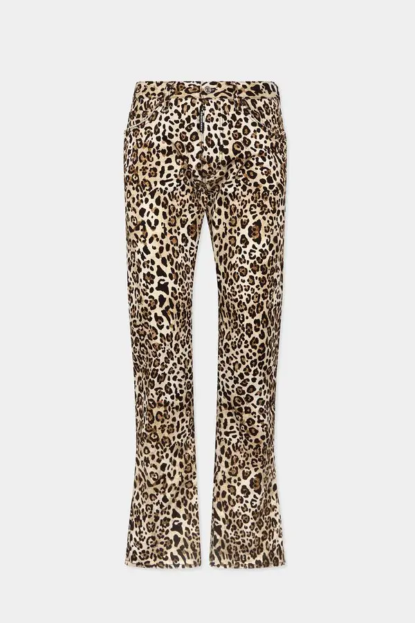 Dsquared2 American Jeans With Wild2 Print - Black