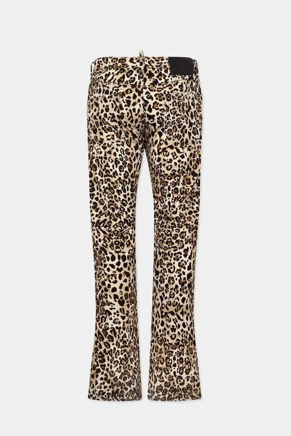 Dsquared2 American Jeans With Wild2 Print - Black