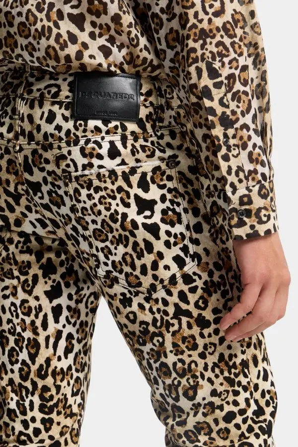 Dsquared2 American Jeans With Wild2 Print - Black