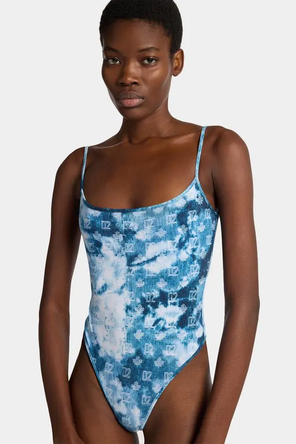 Dsquared2 Monogram Bikini Brief - Light Blue