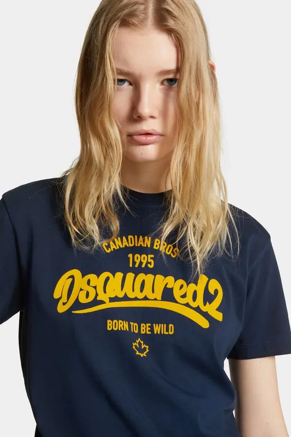 Dsquared2 Born To Be Wild" Graphic T-shirt - Blue