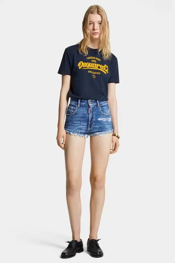 Dsquared2 Born To Be Wild" Graphic T-shirt - Blue