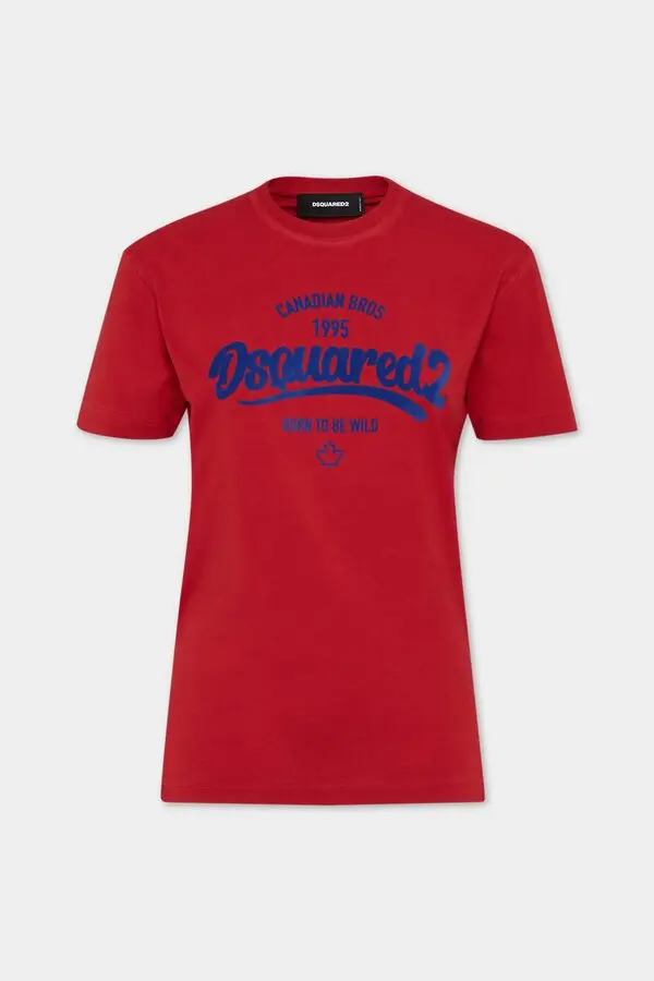 Dsquared2 Born To Be Wild" Graphic T-shirt - Red