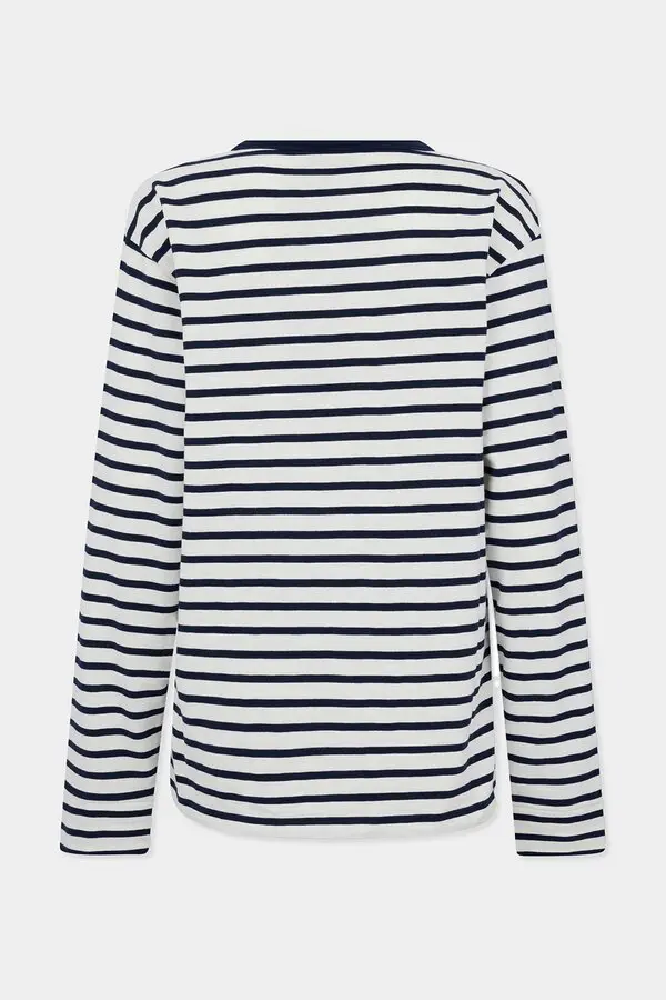 Dsquared2 Striped Cotton Jersey Long Sleeve T-shirt