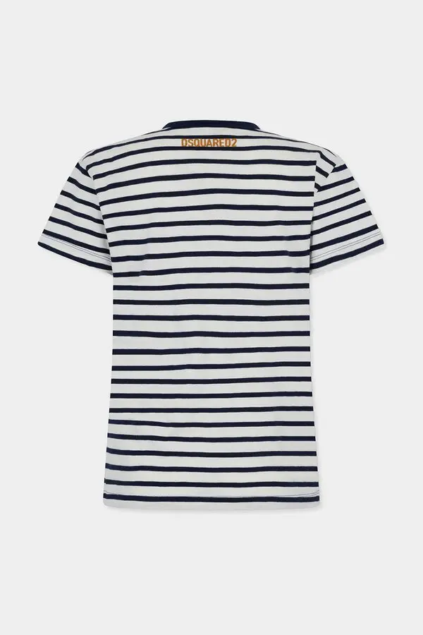 Dsquared2 Striped Cotton Jersey T-shirt