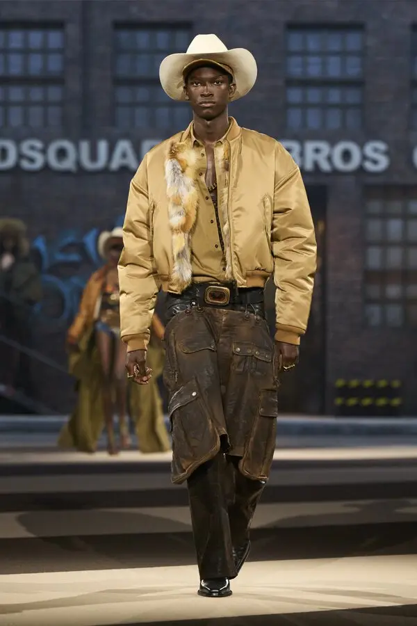 Dsquared2 Coated Denim Cargo Shorts