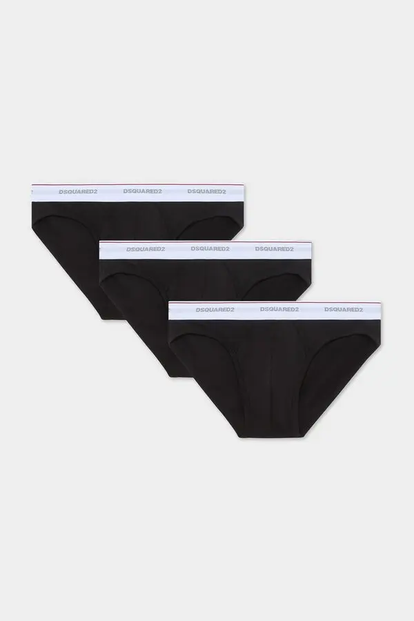 Dsquared2 Briefs 3 Pack - Black