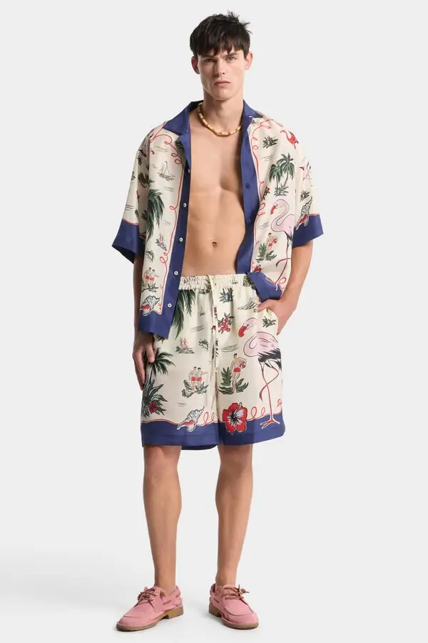 Dsquared2 Aloha Souvenir Boxer Shorts - Black