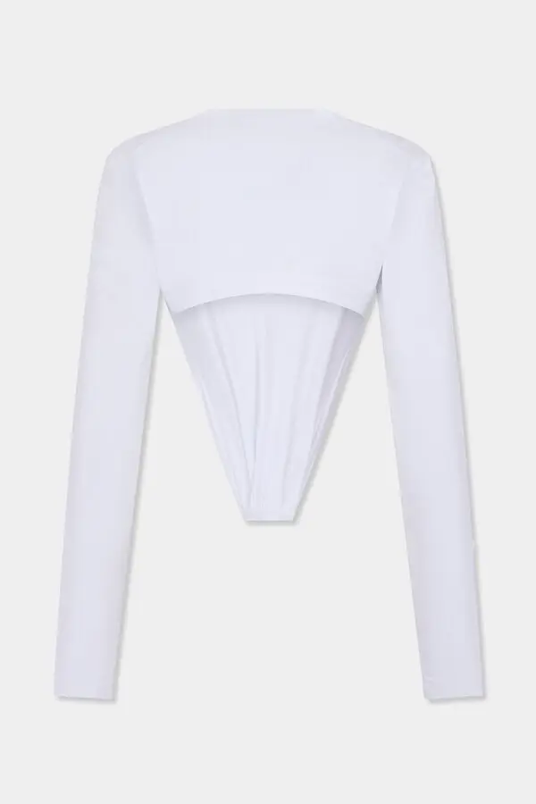 Dsquared2 Long Sleeve Deep V-neck T-shirt