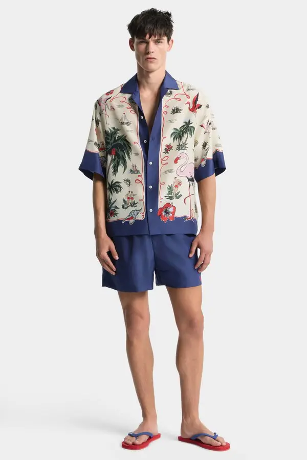 Dsquared2 Aloha Souvenir Pull-up Shorts