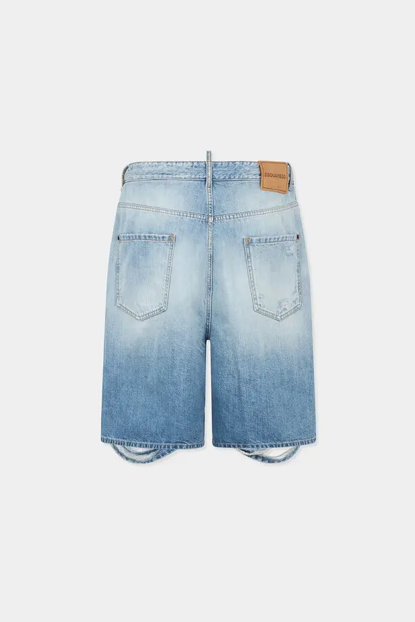 Dsquared2 Light Destroyed Wash Surfer Shorts