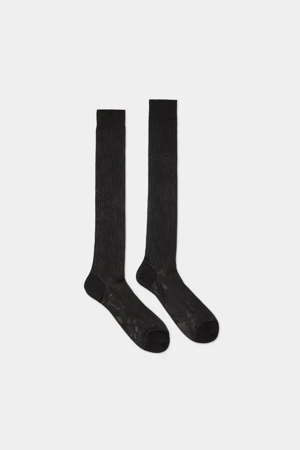 Dsquared2 Ribbed Knee-high Socks