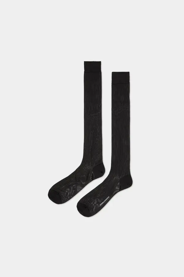 Dsquared2 Ribbed Knee-high Socks