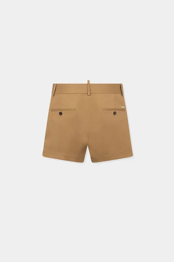Dsquared2 Tailored Cotton Tennis Shorts - Beige