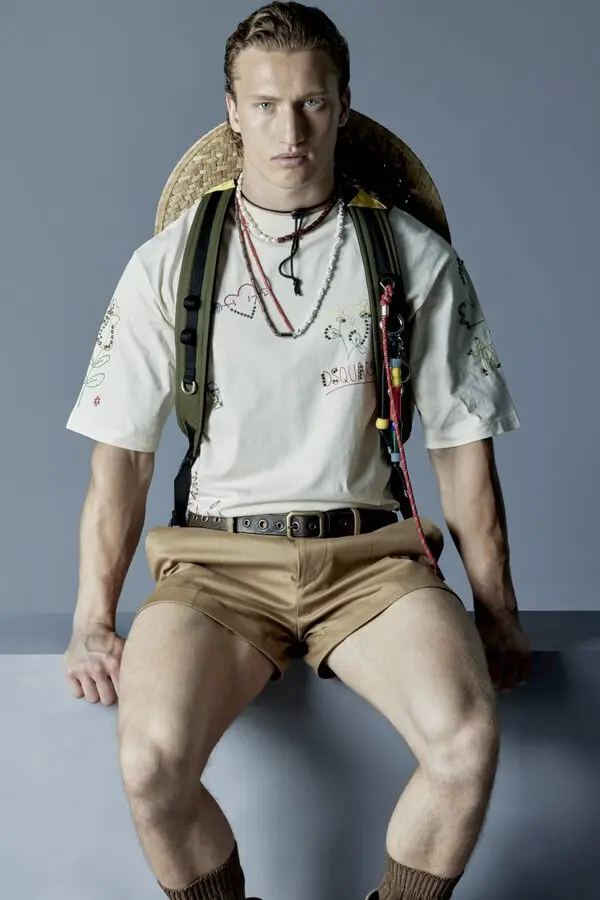Dsquared2 Tailored Cotton Tennis Shorts - Beige