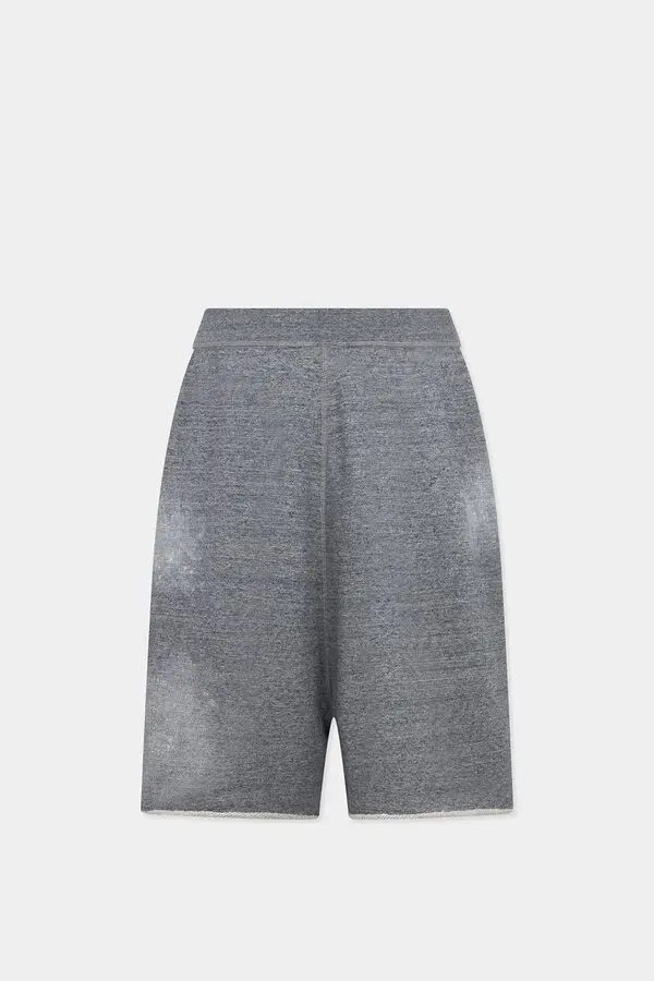Dsquared2 Rebel Graffiti Studded Shorts