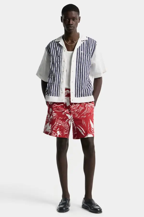 Dsquared2 Dancing Flowers Printed Shorts - Black