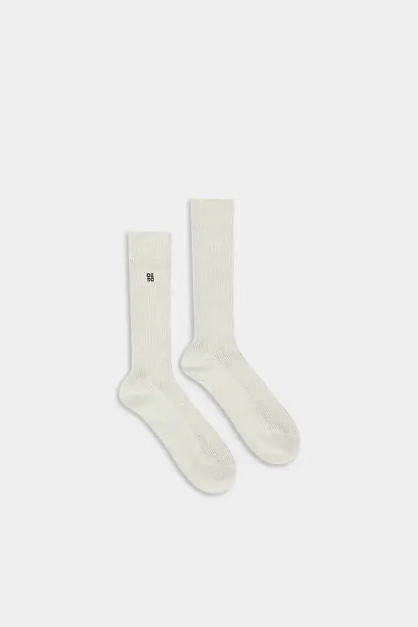 Dsquared2 Upside Mid-crew Socks With Logo - Grey