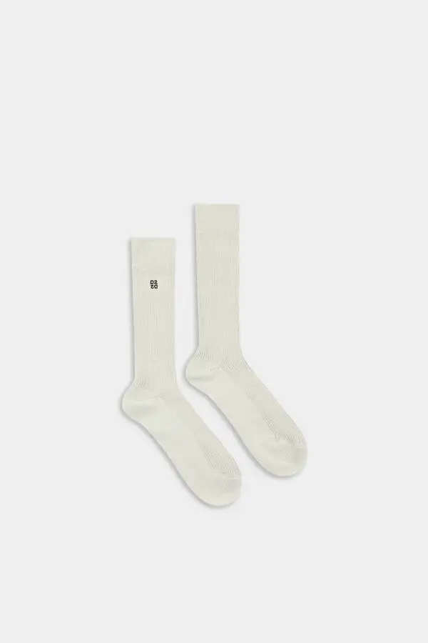 Dsquared2 Upside Mid-crew Socks With Logo - Grey
