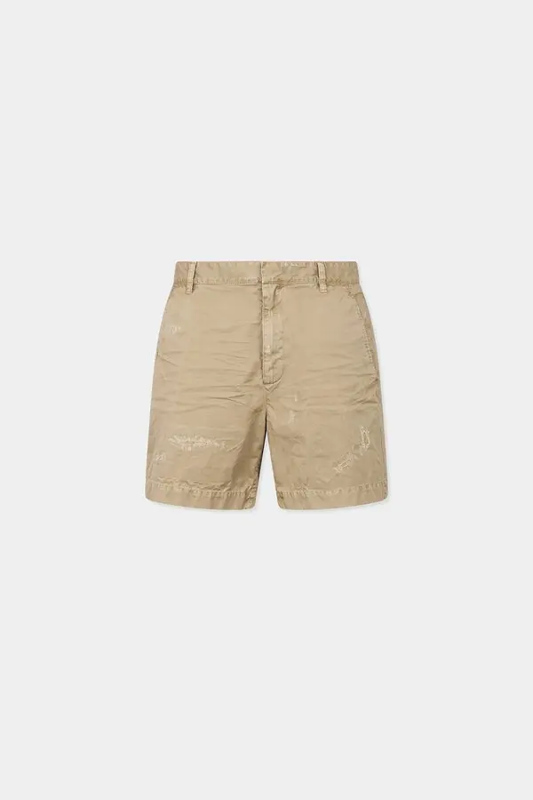Dsquared2 Garment Dyed Distressed Shorts - Black