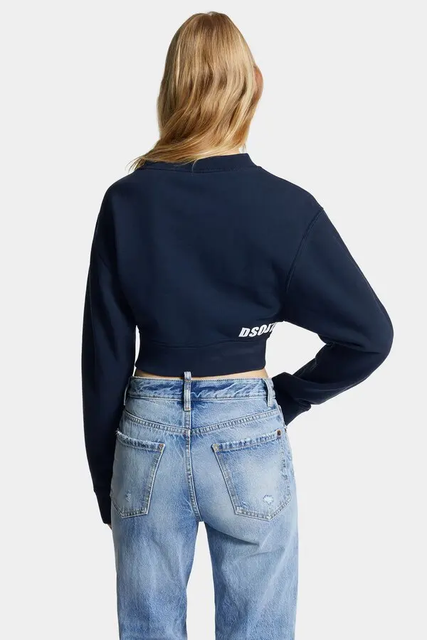 Dsquared2 Cropped Sweatshirt With Logo Detail