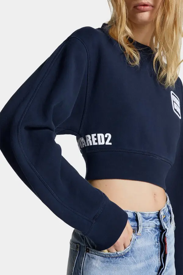 Dsquared2 Cropped Sweatshirt With Logo Detail