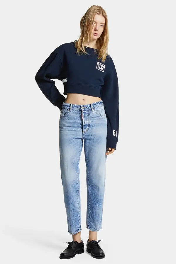 Dsquared2 Cropped Sweatshirt With Logo Detail