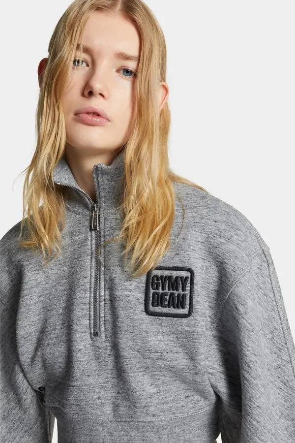 Dsquared2 Gym Dean Zipped Cropped Crewneck