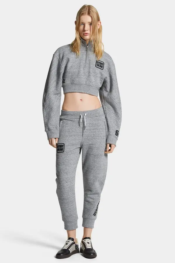 Dsquared2 Gym Dean Zipped Cropped Crewneck