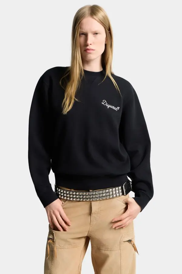 Dsquared2 Crewneck Sweatshirt With Embroidered Logo