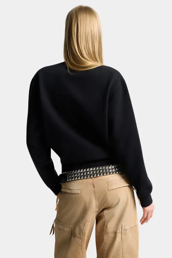 Dsquared2 Crewneck Sweatshirt With Embroidered Logo