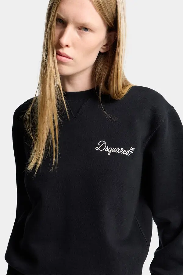 Dsquared2 Crewneck Sweatshirt With Embroidered Logo