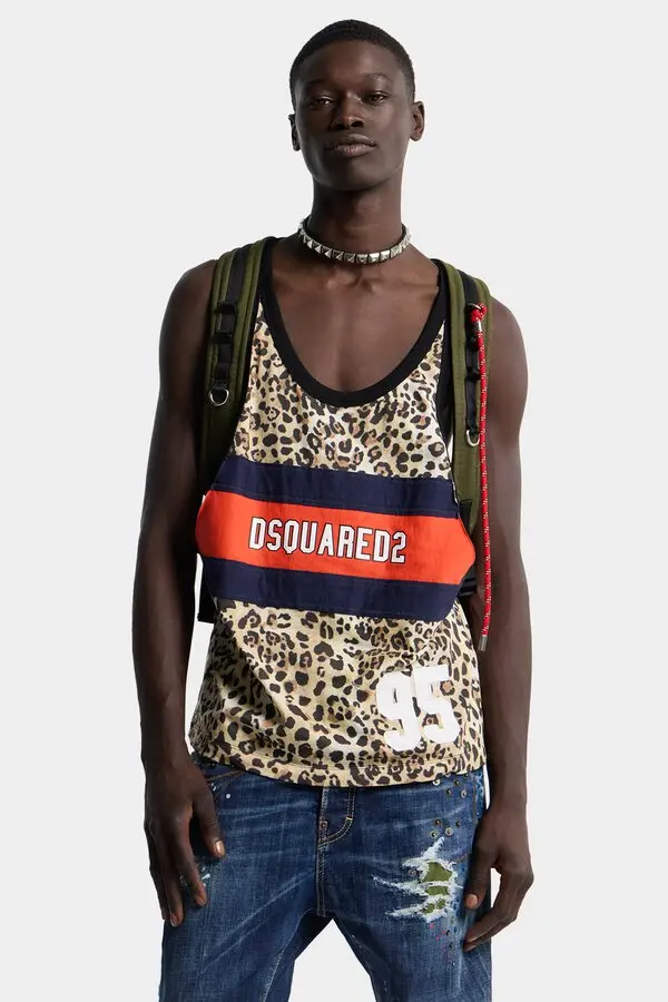 Dsquared2 Wild Rebel" Tank Top With Backpack Straps