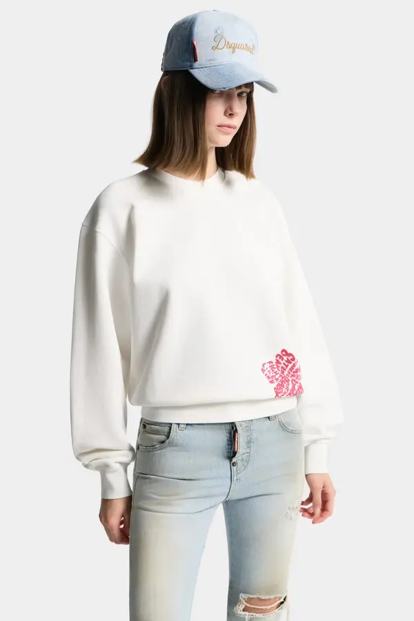 Dsquared2 Hibiscus Just Right Fit Crewneck
