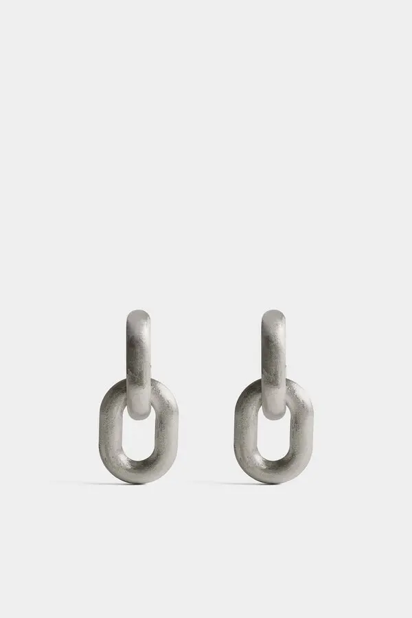 Dsquared2 Chain Link Earrings - Silver