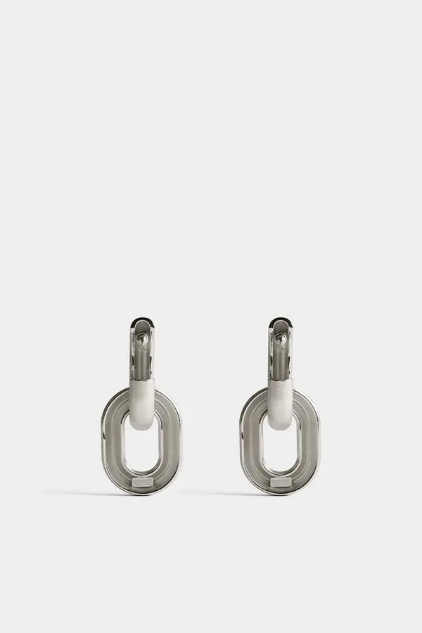Dsquared2 Chain Link Earrings - Silver