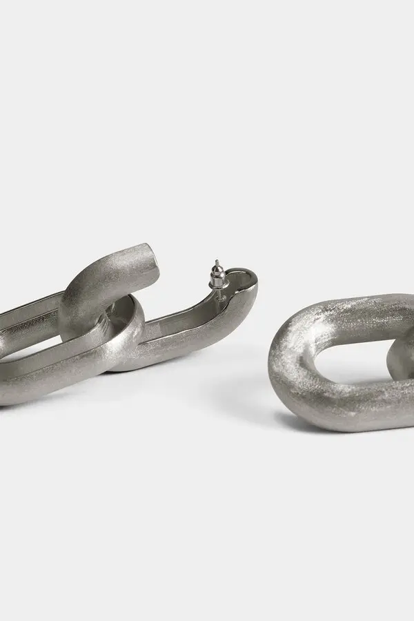 Dsquared2 Chain Link Earrings - Silver