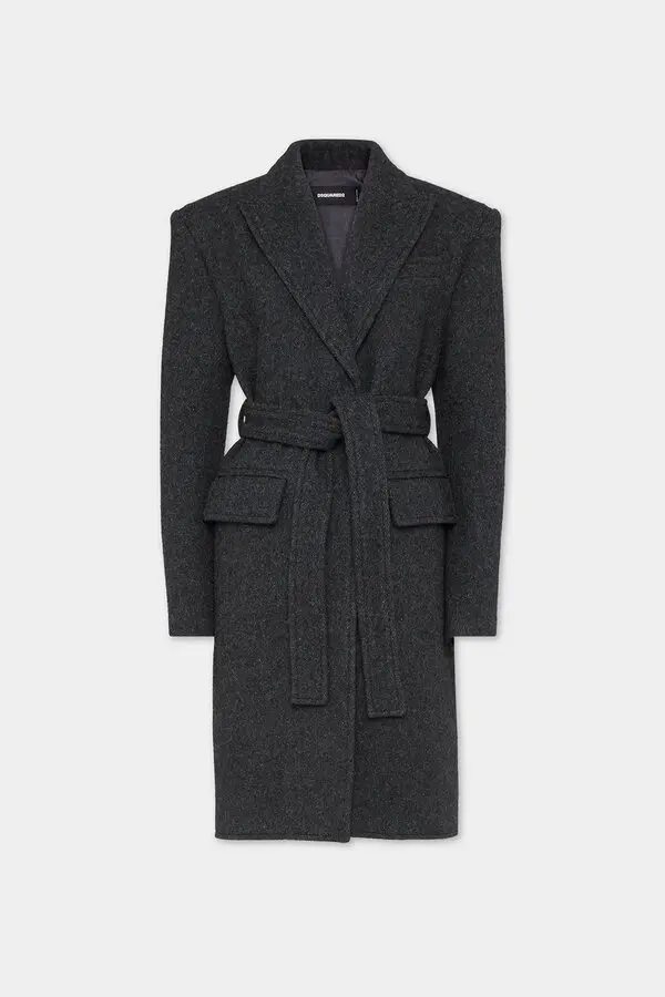 Dsquared2 Wool Robe Coat