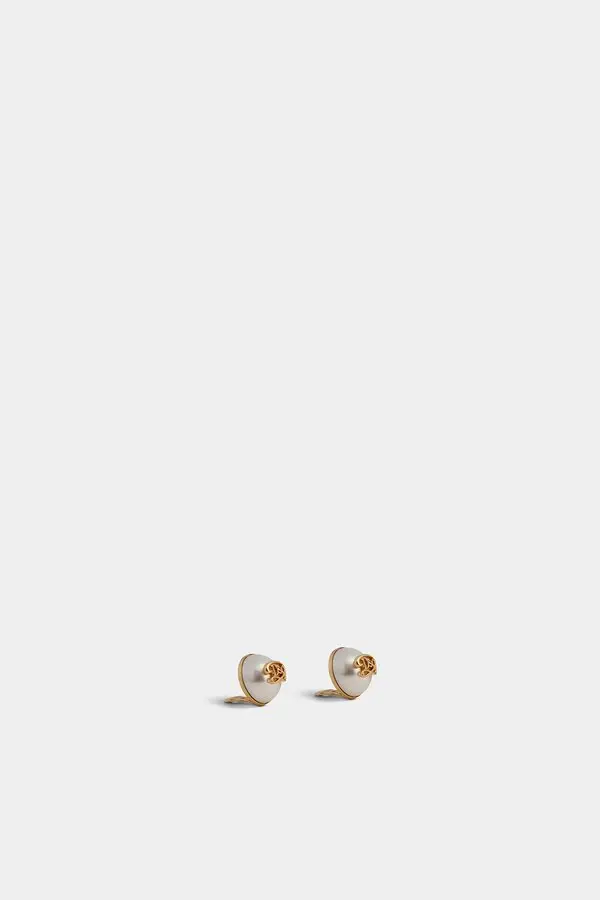 Dsquared2 Pearl Embellished Stud Earrings