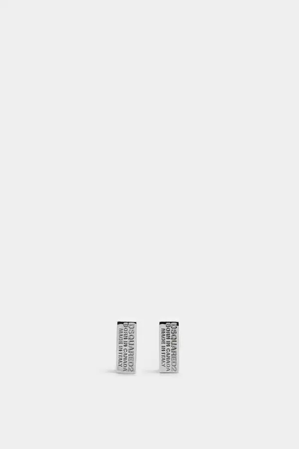Dsquared2 Geometric Statement Earrings - Silver