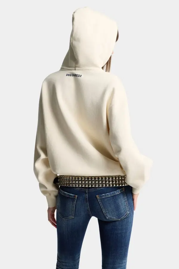 Dsquared2 Vintage Fade Short & Wide Fit Hoodie