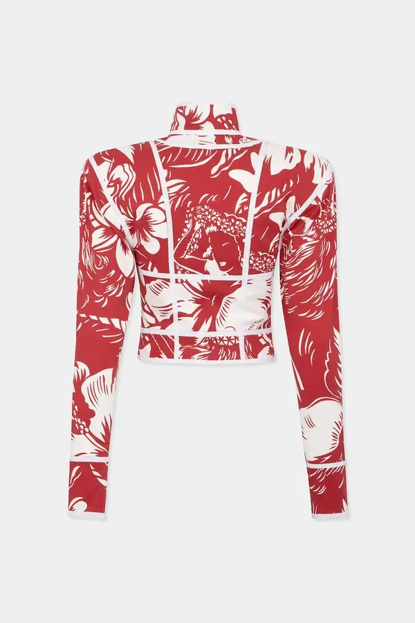 Dsquared2 Dancing Flowers Zip-up Jacket