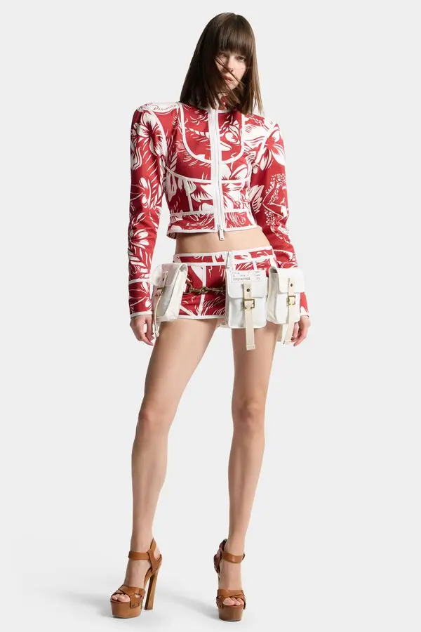 Dsquared2 Dancing Flowers Zip-up Jacket