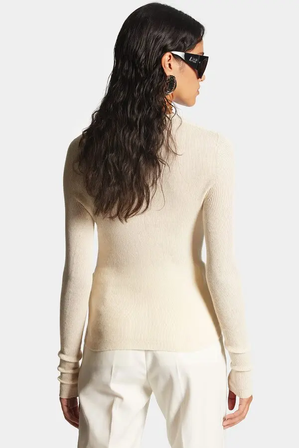 Dsquared2 Ribbed V-neck Pullover