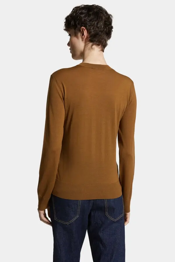 Dsquared2 Wool Crewneck Pullover - Brown