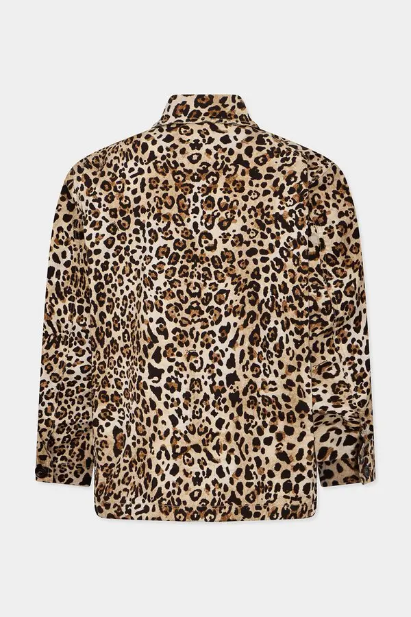 Dsquared2 Wild2 Print Stretch Cotton Field Jacket